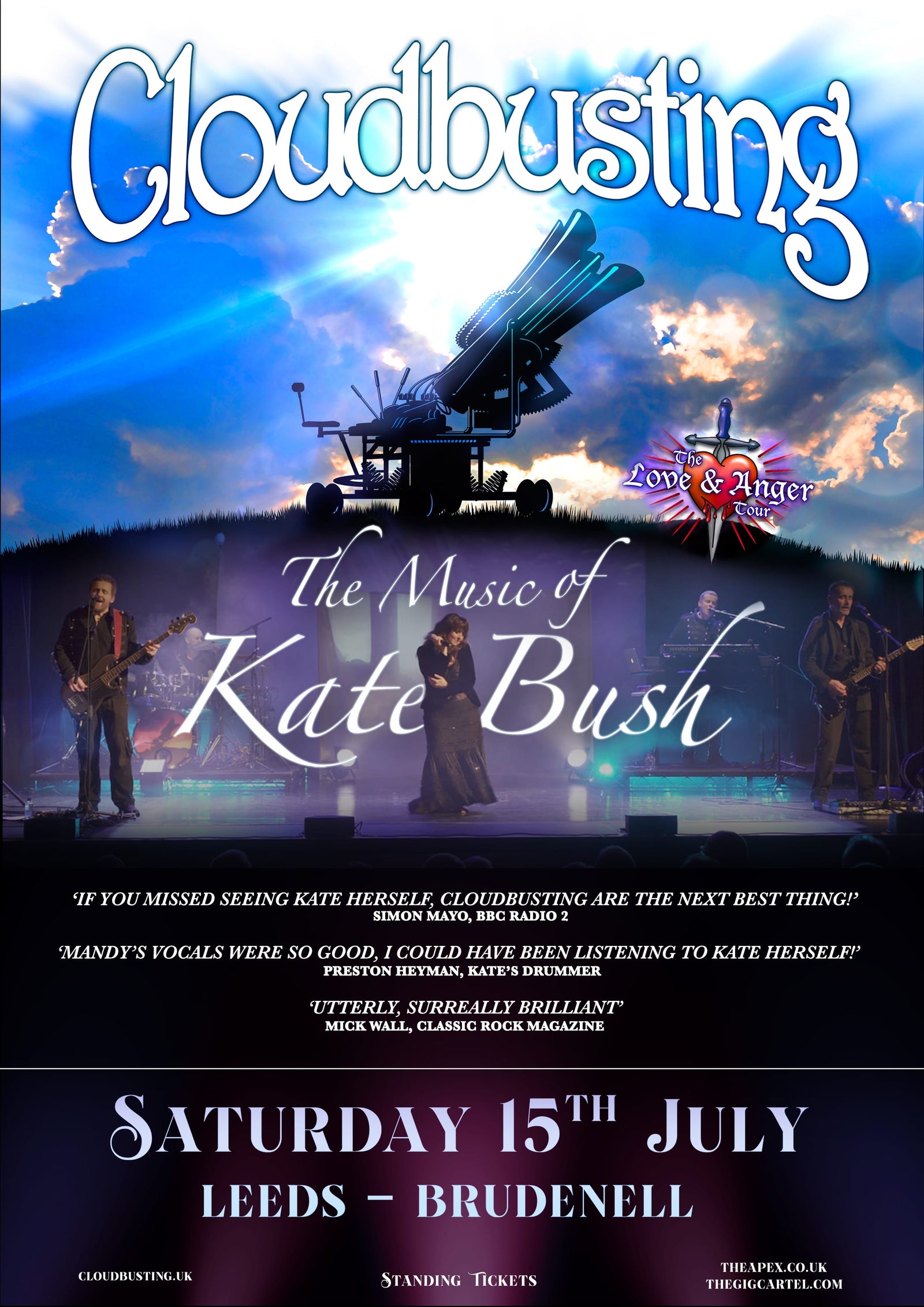 Cloudbusting - The Music Of Kate Bush 15/07/23 @ Brudenell Social Club ...
