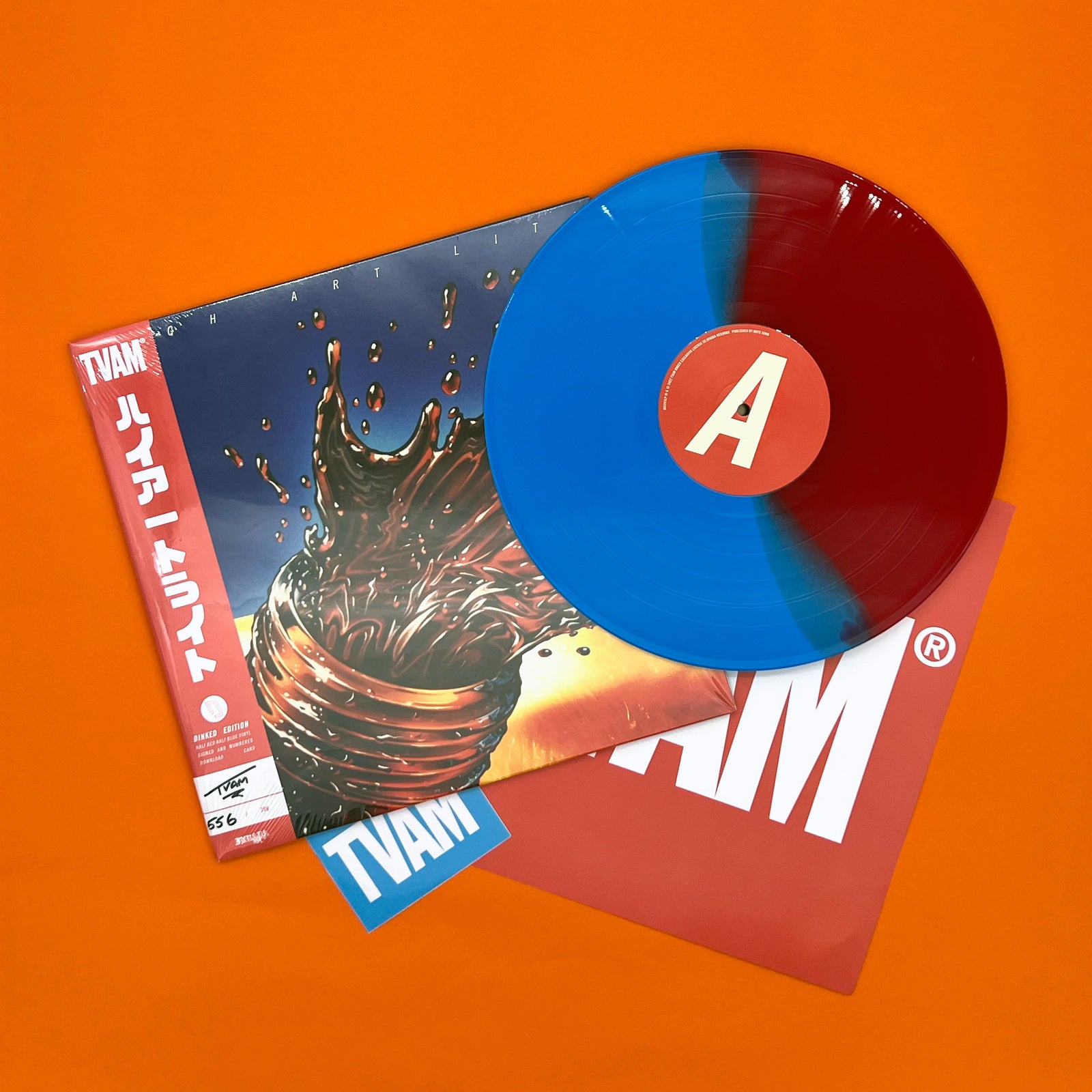 TVAM - High Art Lite: 'Blood In The Water' Split Colour Vinyl LP + Obi ...